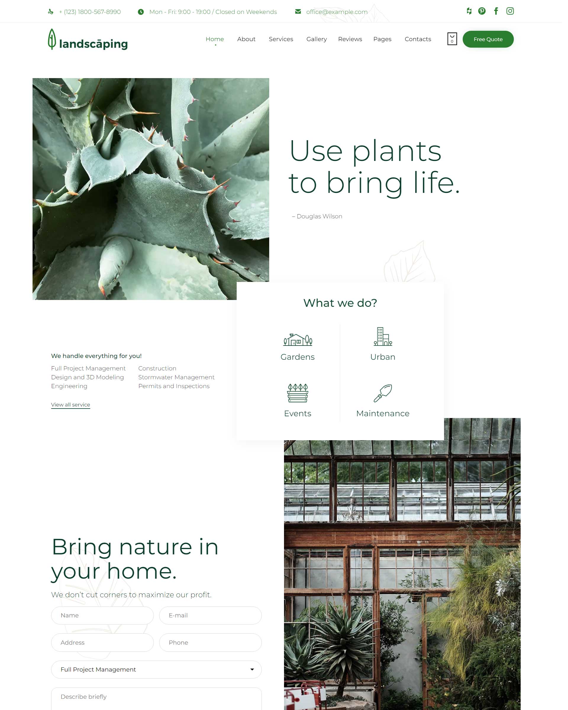 Top 10 Houseplants & Gardening WordPress Themes