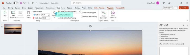 How to Play a Video in a PowerPoint Presentation Automatically (10 ...