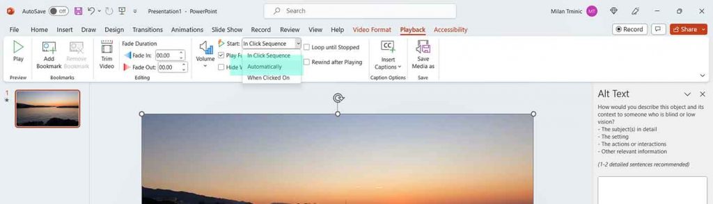 How to Play a Video in a PowerPoint Presentation Automatically (10 ...